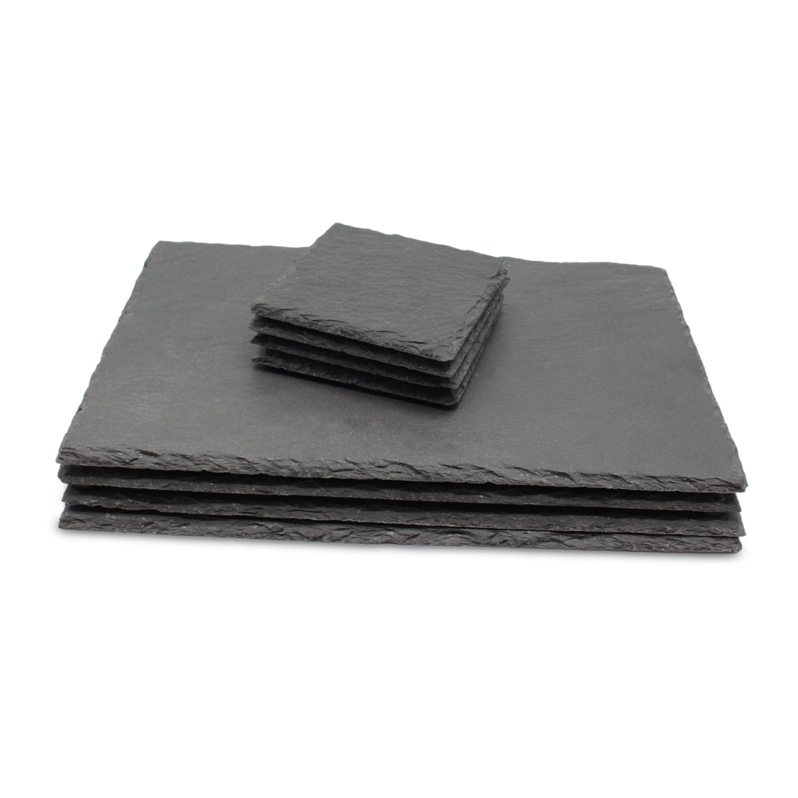 Placemats and Coasters Set Dining Table Set Rustic Natural Slate Board ...