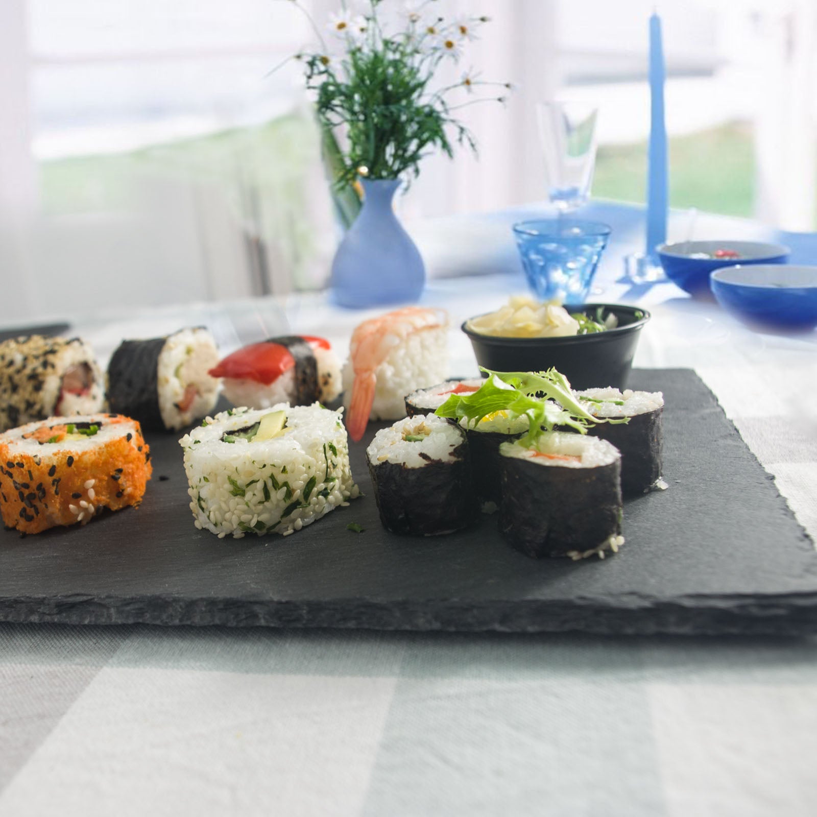 Slate Tapas Sushi Cheese Board Restaurant Dining Serving Plate Platter ...